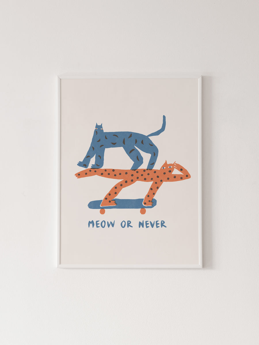 Meow or Never - Art Print – Kookumbra